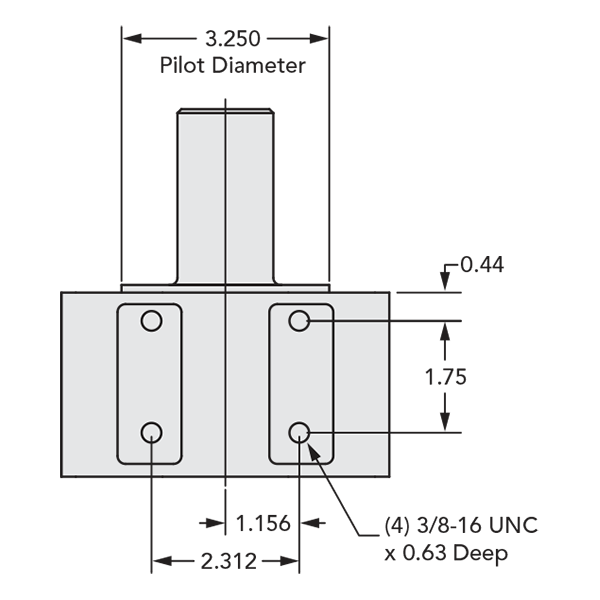 Model 315 SAE A Mount Overhung Load Adaptors